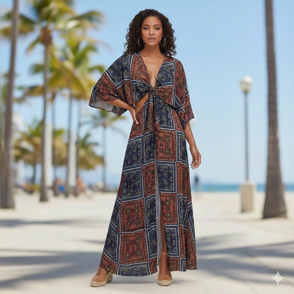 Lucca | Dresses | Nwt Gorgeous Handkerchief Dress Featuring A Flowing ...